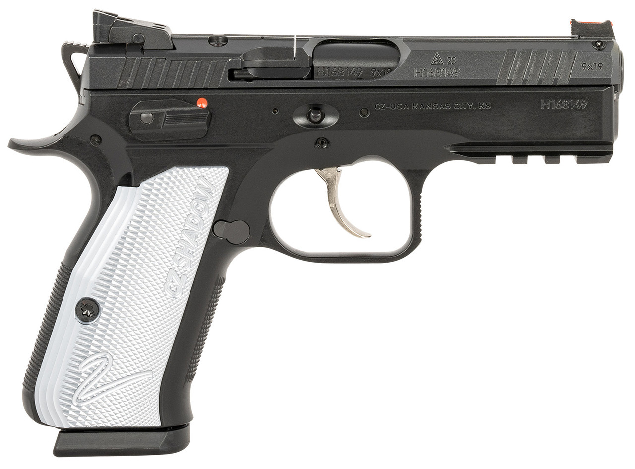 CZ Shadow 2 Compact 9mm, 4" Barrel, Black, Optics Ready, 15rd CZ USA ...