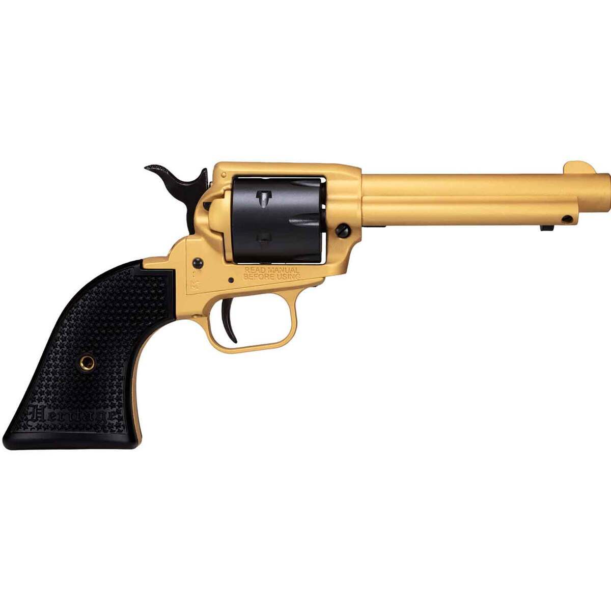 Heritage Rough Rider Small Bore 22 Long Rifle 4.75in Gold Cerakote ...